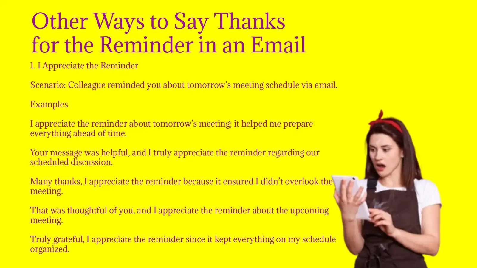 Other Ways to Say Thanks for the Reminder in an Email (With Examples)